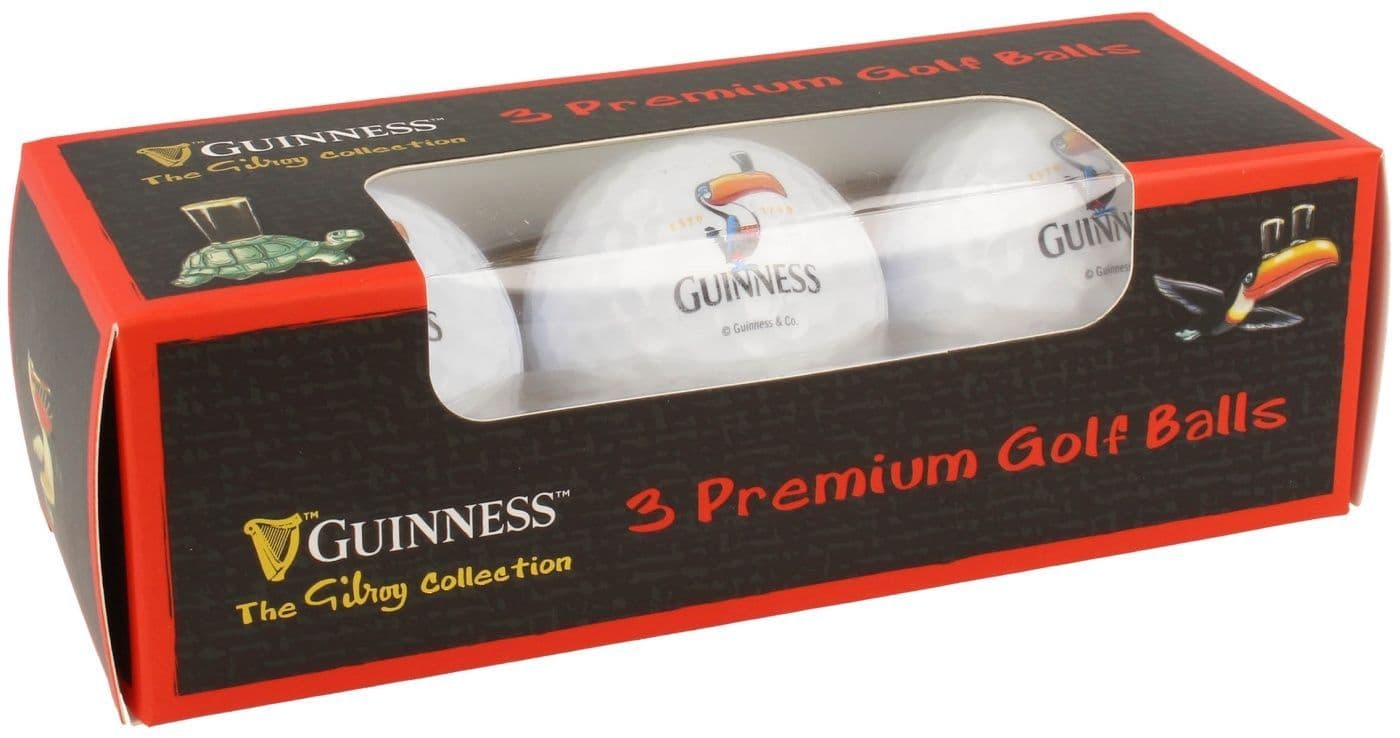Official Guinness Toucan 3 x Golf Ball Set