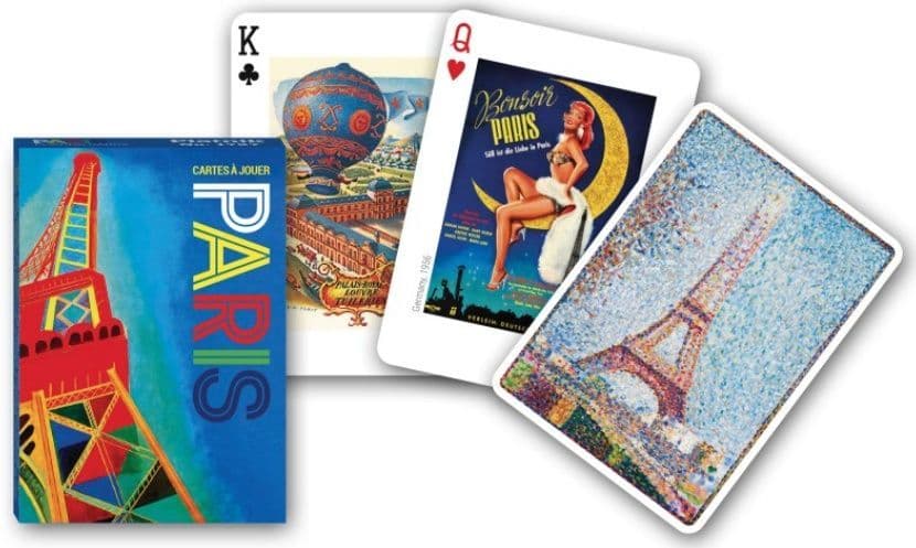 Paris Artwork Images set of 52 playing cards jokers