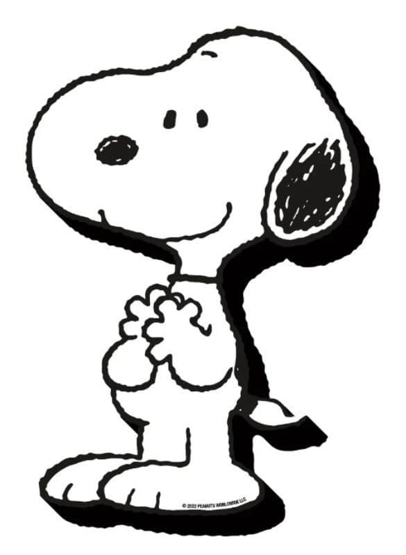 Peanuts Snoopy EXTRA LARGE chunky thick fridge magnet