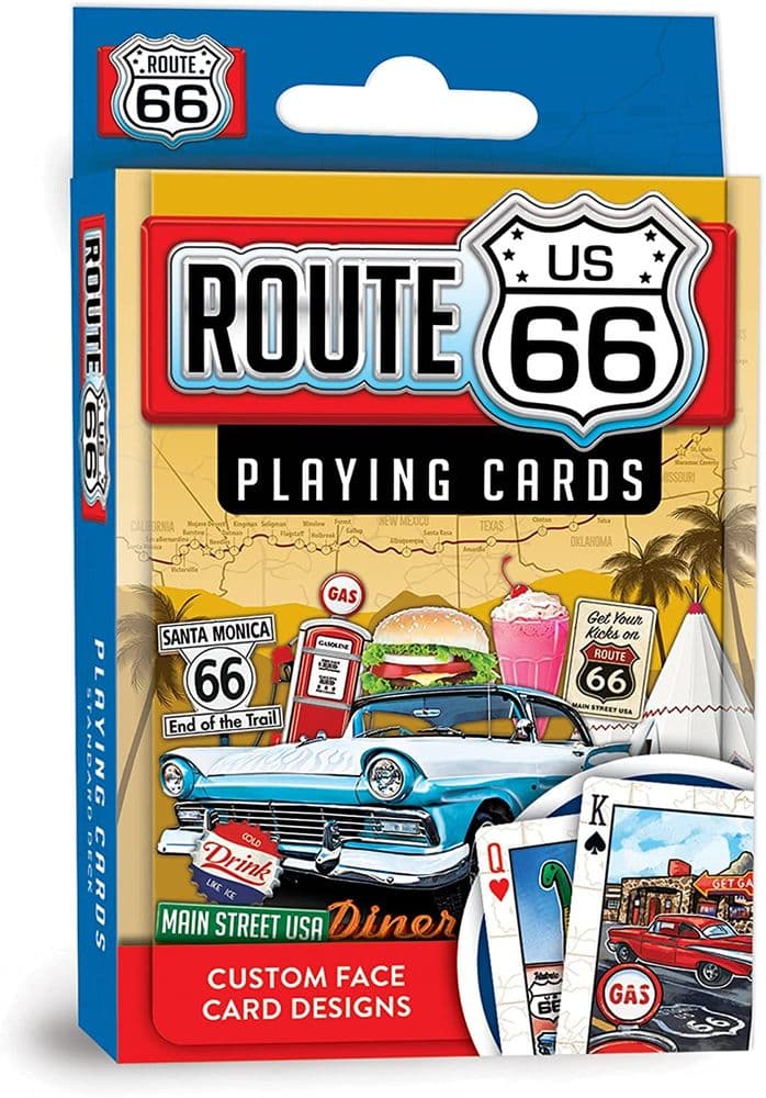Route 66 set of 52 playing cards jokers mpc