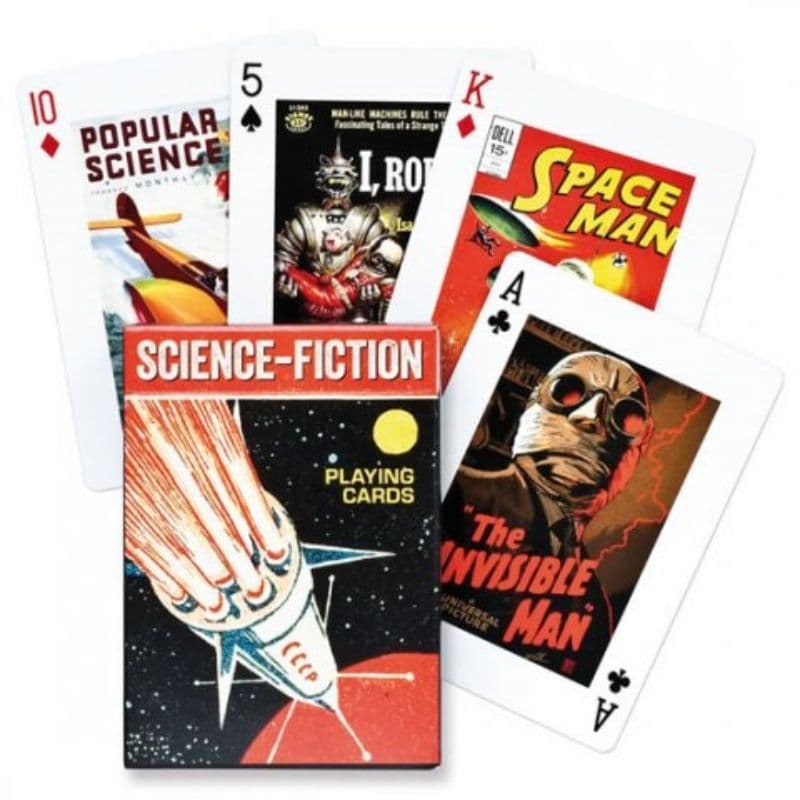 Science Fiction set of 52 jokers playing cards gib