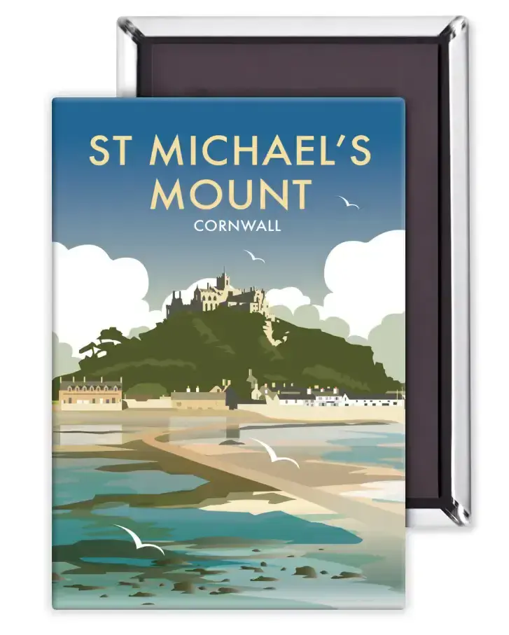 St Michael s Mount - Cornwall by Dave Thompson steel fridge magnet se