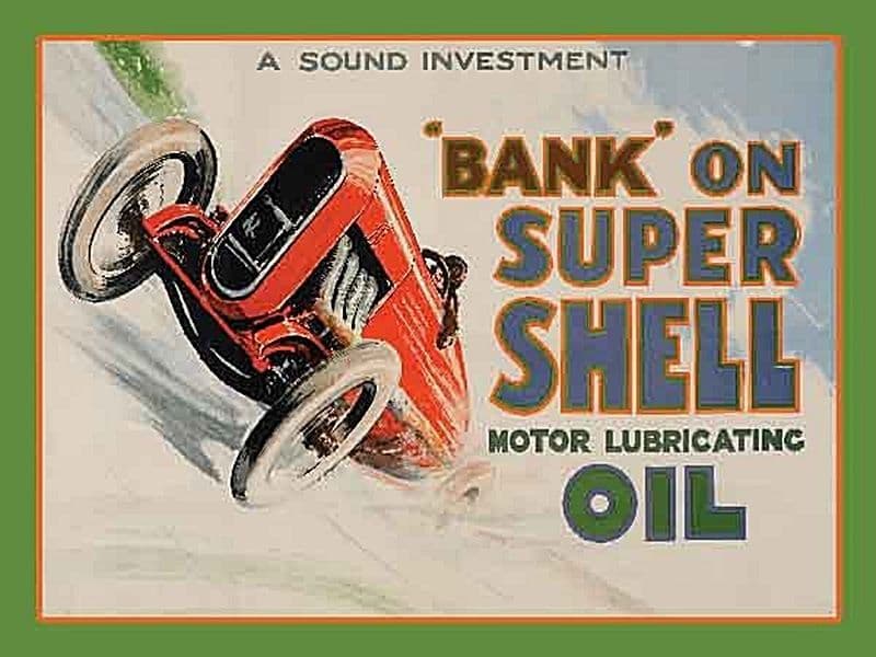 Super Shell Oil metal sign 200mm x 150mm