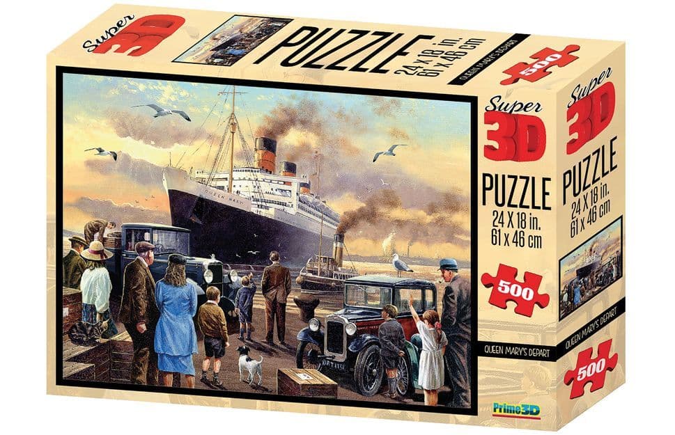 The Queen Mary 500 Piece 3D-Look jigsaw puzzle kc