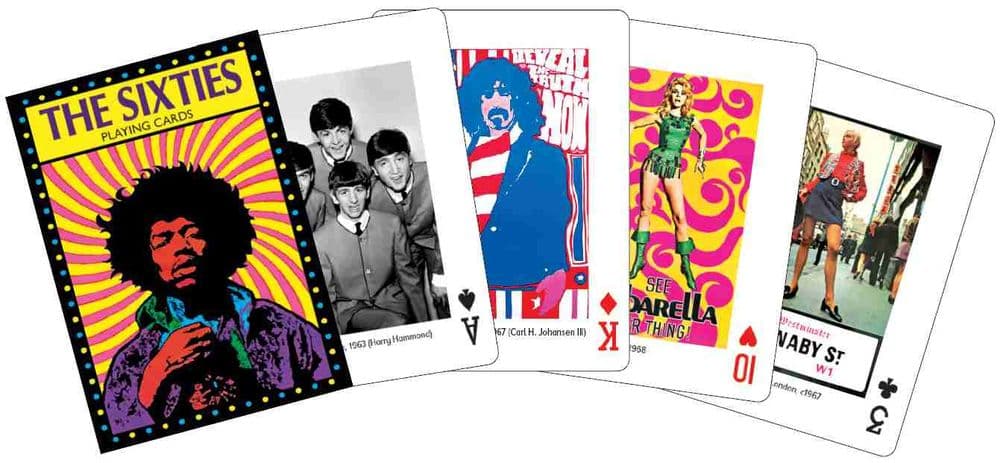 The Sixties set of playing cards jokers