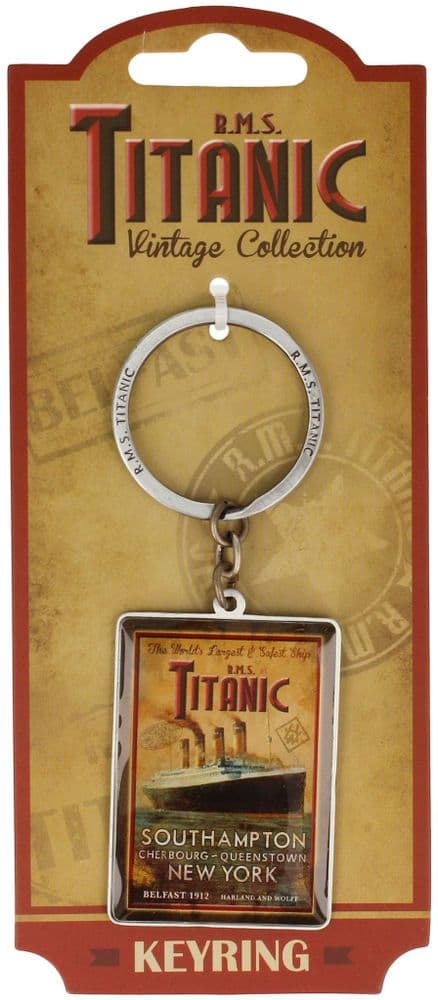 Titanic Collectors Vintage Metal Keyring