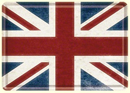 Union Flag metal postcard / mini-sign na