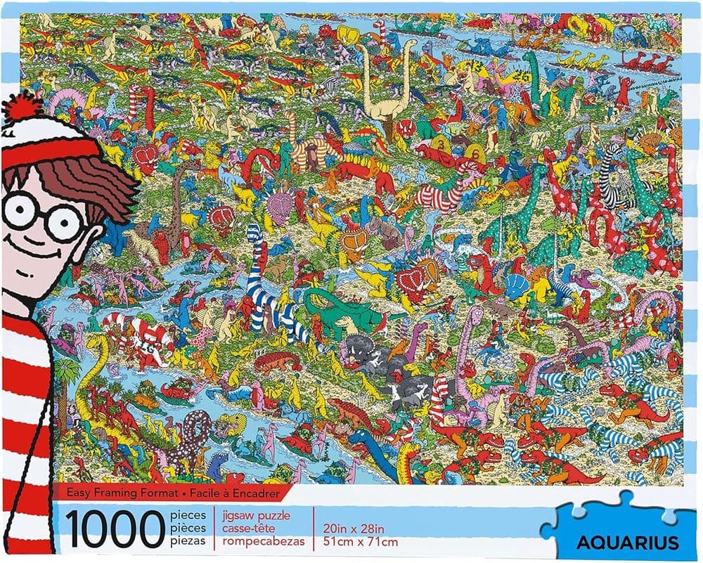 Where s Waldo Wally Dinosaurs 1000 piece jigsaw puzzle 710mm x 510mm