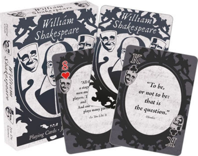 William Shakespeare set of 52 playing cards jokers nm