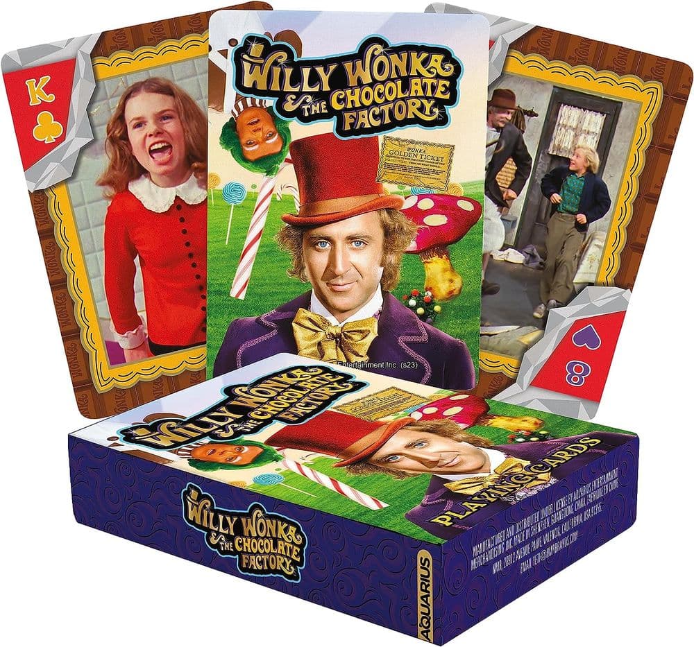 Willy Wonka Gene Wilder set of 52 playing cards jokers