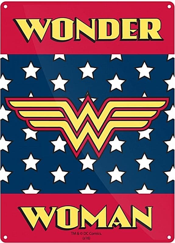 Wonder Woman small steel sign 210mm x 150mm hb