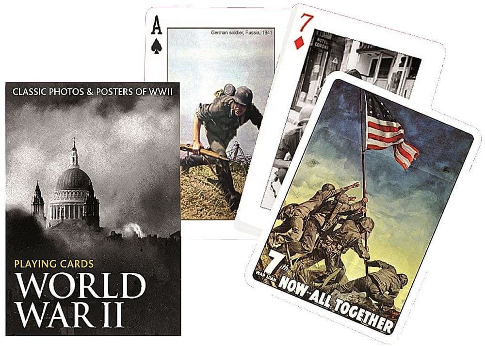 World War II images set of 52 playing cards gib