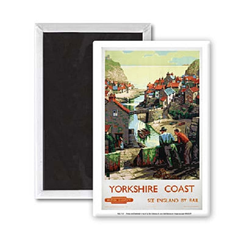 Yorkshire Coast steel fridge magnet se