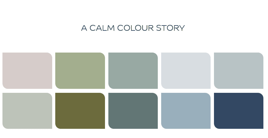 Dulux Soft Sheen Calm Colour Story