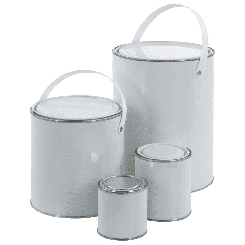 Empty Paint Tins With Lids