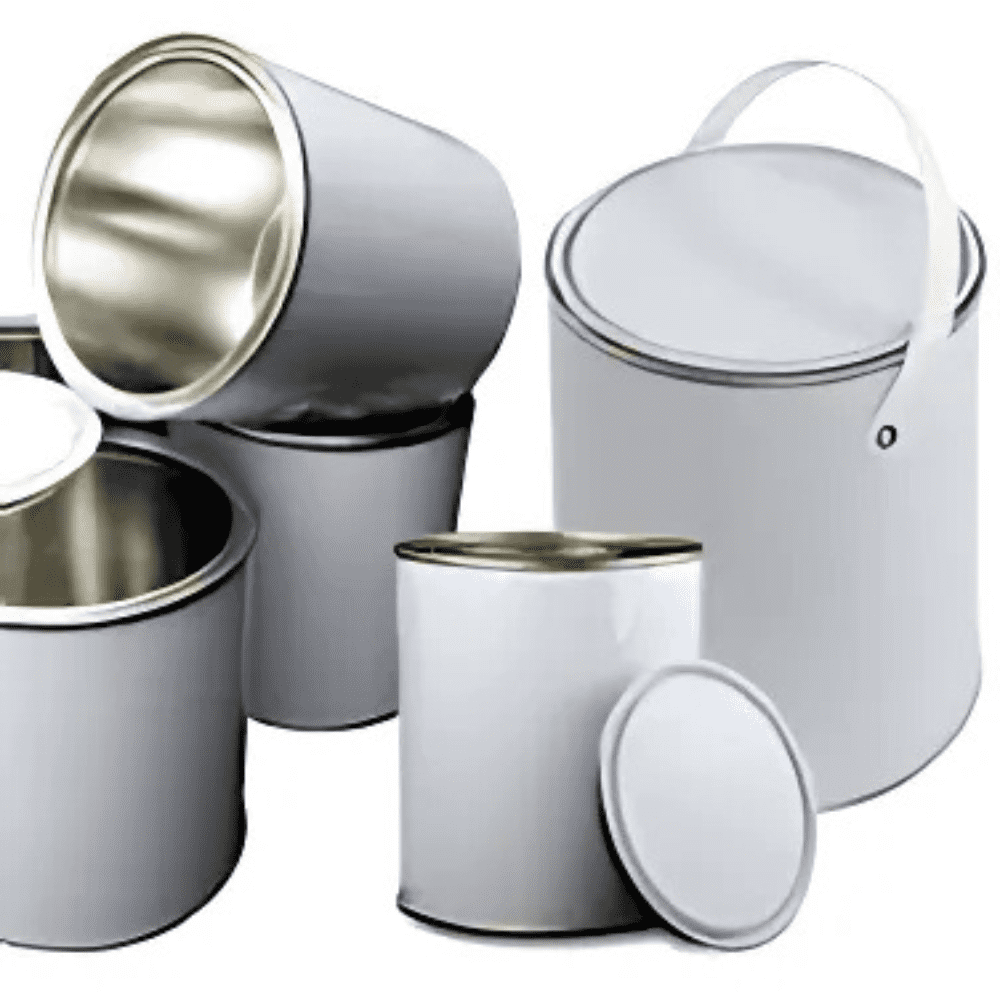 Empty Paint Tins With Lids