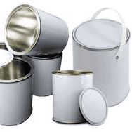 Empty Paint Tins With Lids