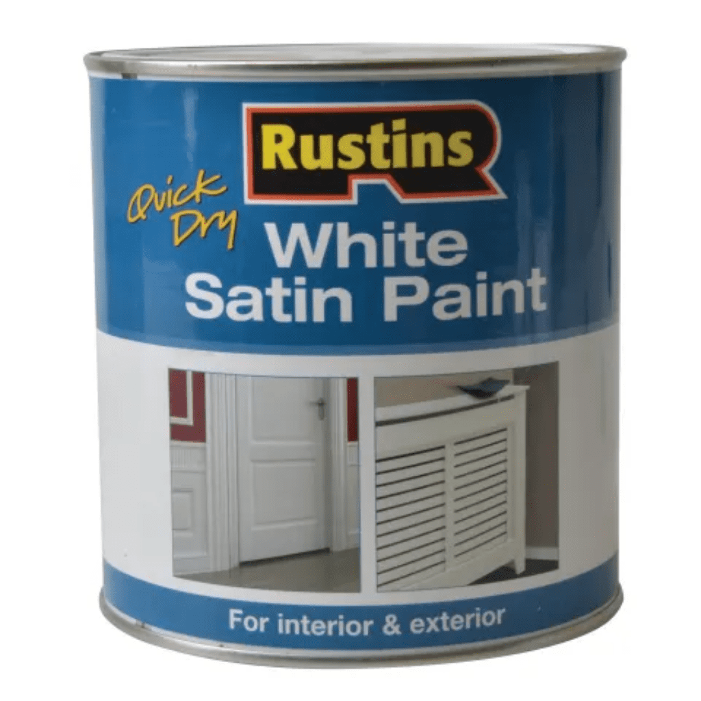 Rustins White Satin Paint 1 Litre
