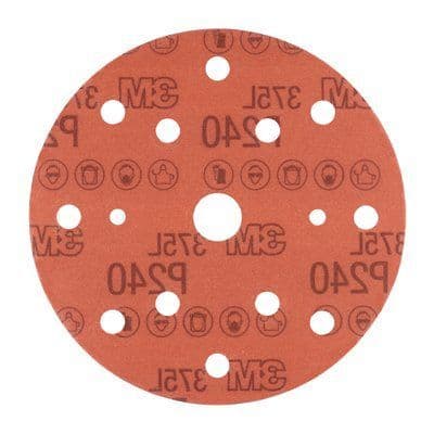 3M Hookit Film Disc 375L 15 Hole 150mm Box of 50