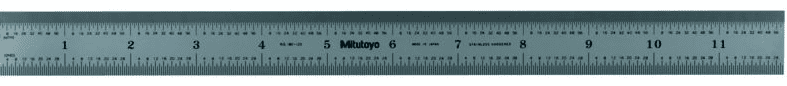 Mitutoyo 182-125 300mm/12" Steel Rule Rigid