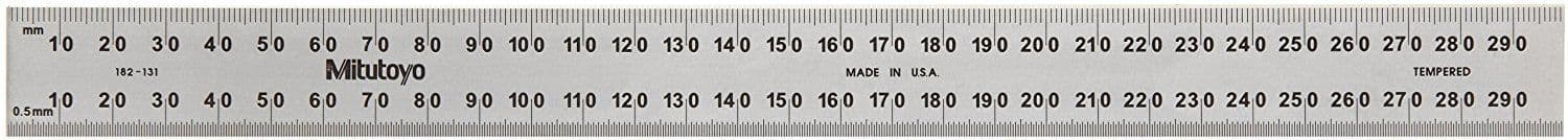 Mitutoyo 182-131 300mm Steel Rule Rigid