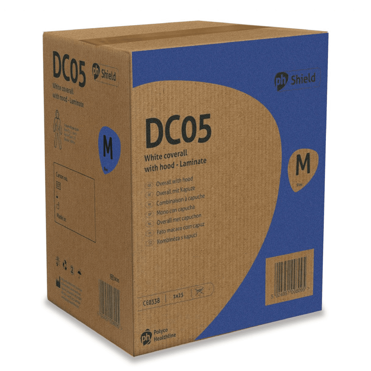 Polyco Healthline Shield Protective Coverall Type 5/6 CE Cat III