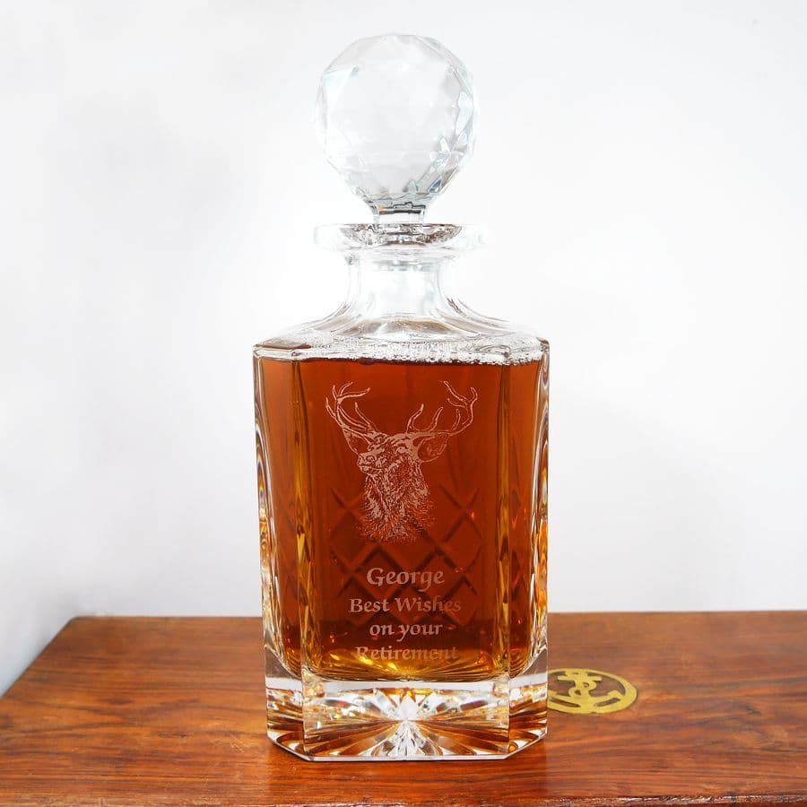 Stag Personalised Whisky Decanter ref CSD1