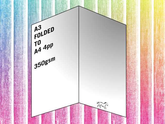 A4 Silk 350gsm Leaflet 4pp