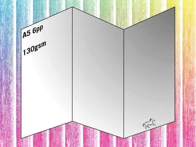 A5 Gloss 130gsm Leaflet 6pp
