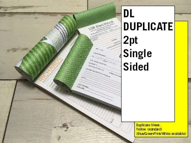 DL Duplicates - 2 part 2pt Single Sided