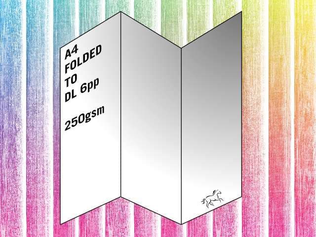 DL Silk 250gsm Leaflet 6pp
