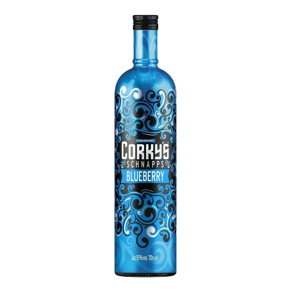 Corkys Blueberry Schnapps Liqueur 70cl | Buy Online Now!