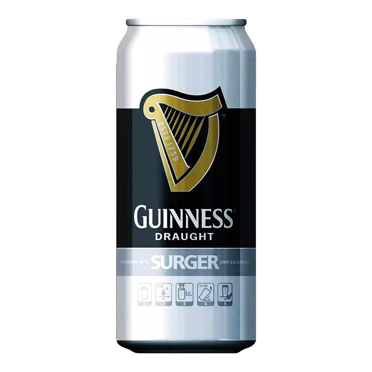 Guinness Original Draught Surger Cans 24 x 520ml Case | Buy Online Now!