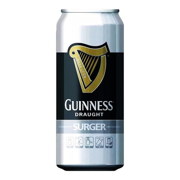 Guinness Original Draught Surger Cans 24 x 520ml Case | Buy Online Now!