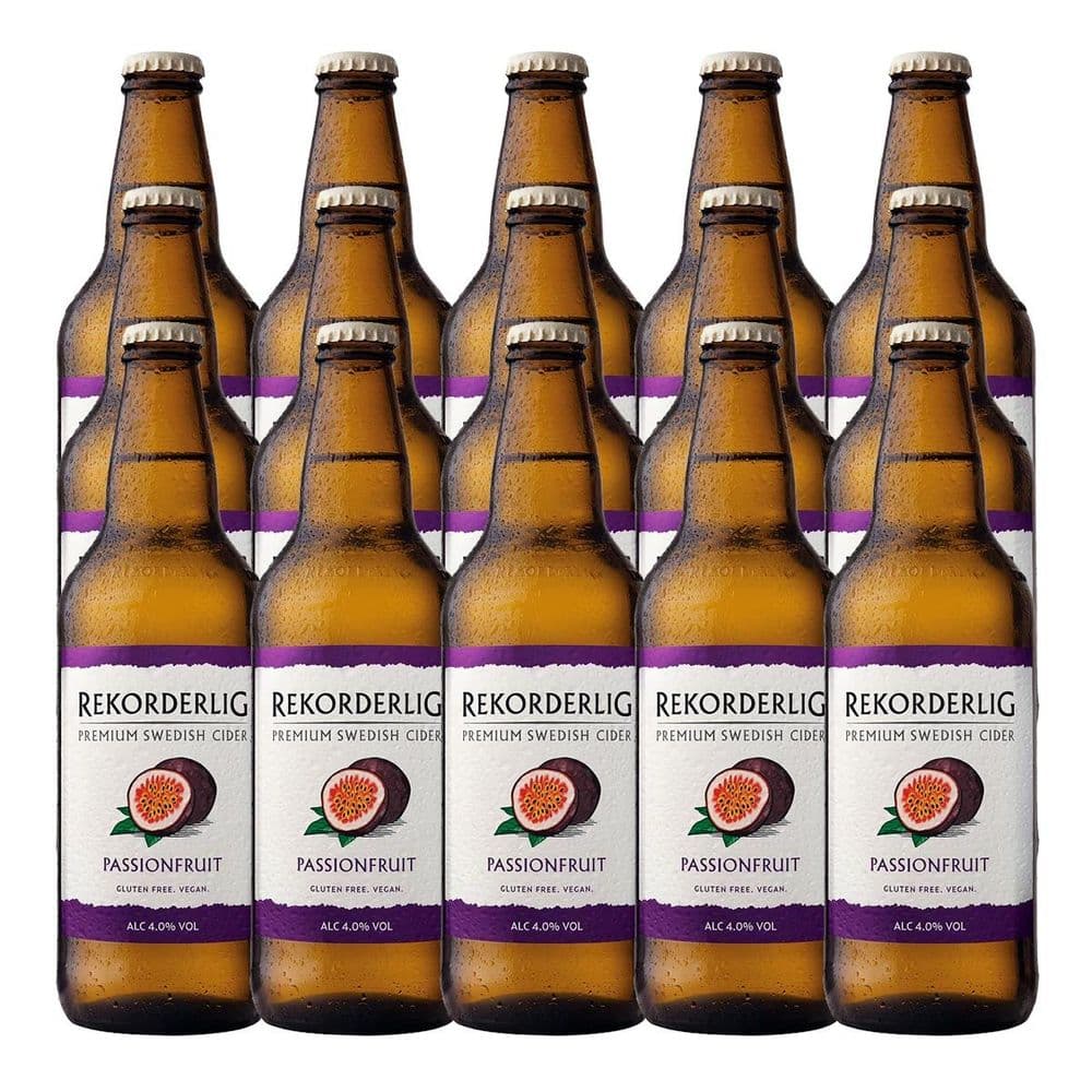 Rekorderlig Passionfruit Swedish Cider Bottles 15 x 500ml Case | Buy ...