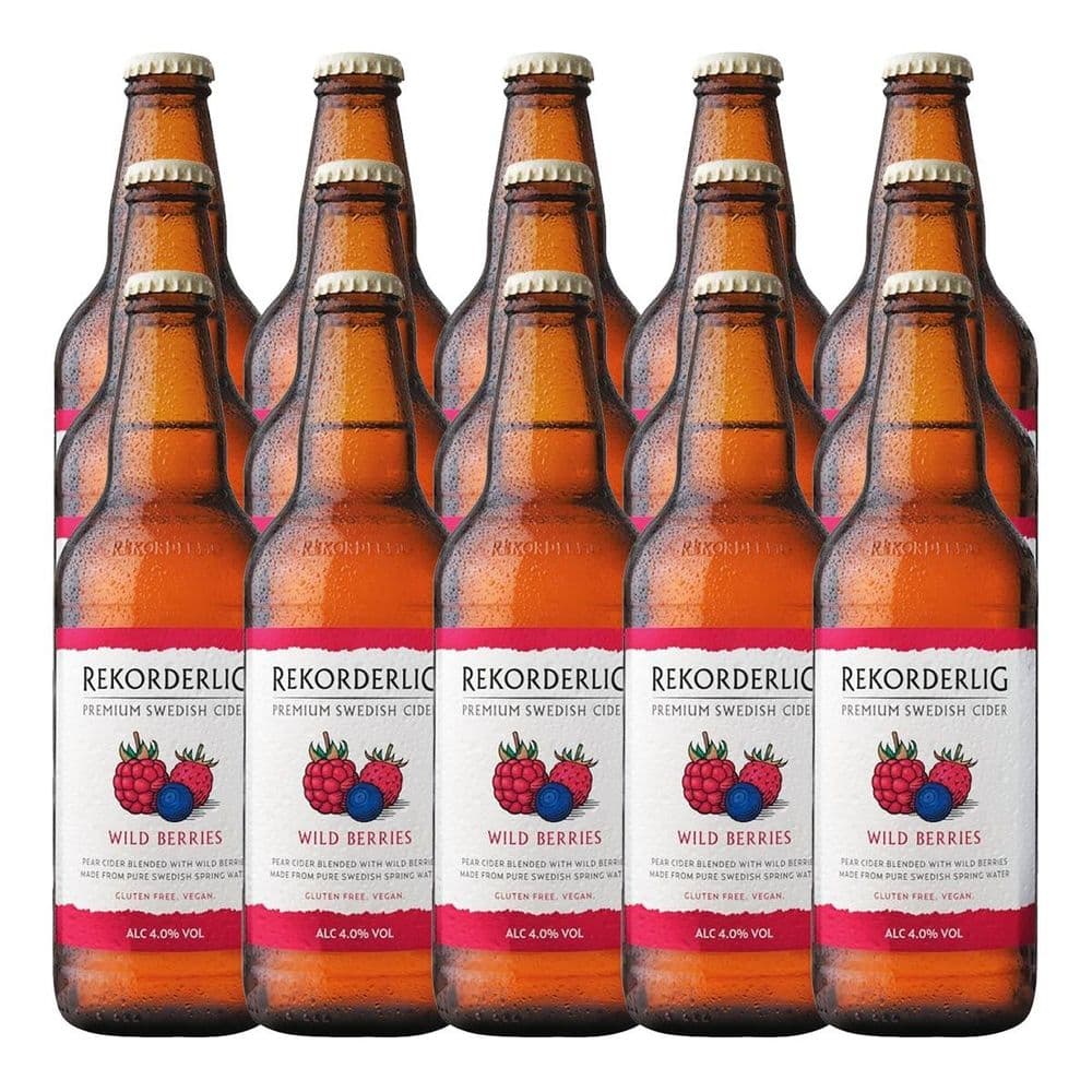 Rekorderlig Wild Berry Swedish Cider Bottles 15 x 500ml Case | Buy Now ...