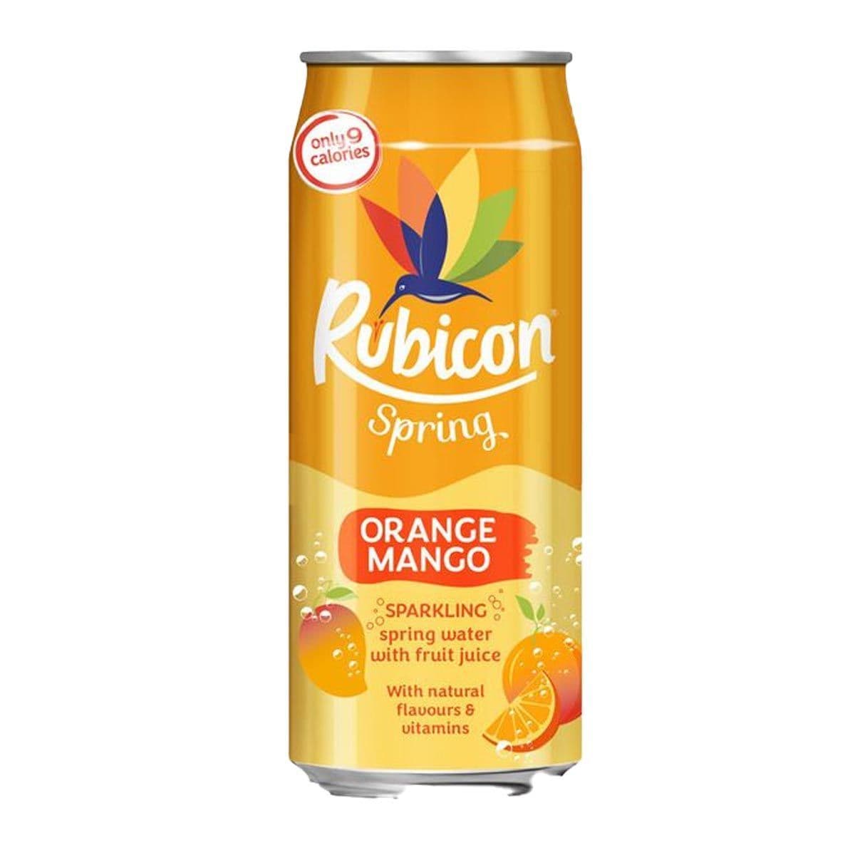 Rubicon Orange & Mango Sparkling Fruit Juice 12 x 330ml Case | Buy Now ...