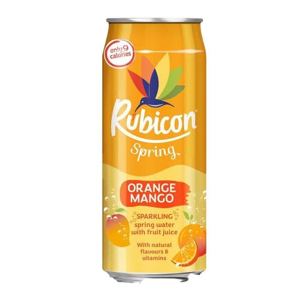 Rubicon Orange & Mango Sparkling Fruit Juice 12 x 330ml Case | Buy Now ...