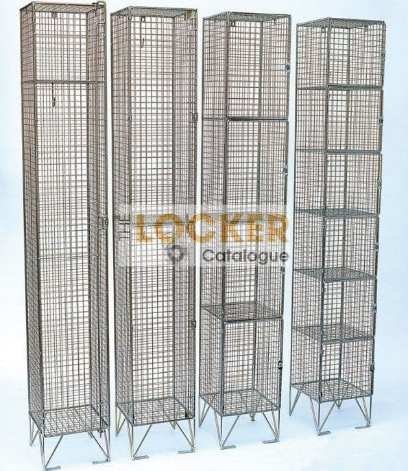 Five Tier Door Wire Mesh Locker