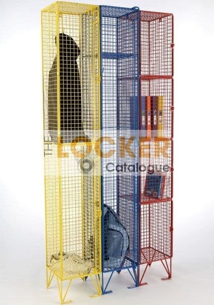 Five Tier Door Wire Mesh Locker