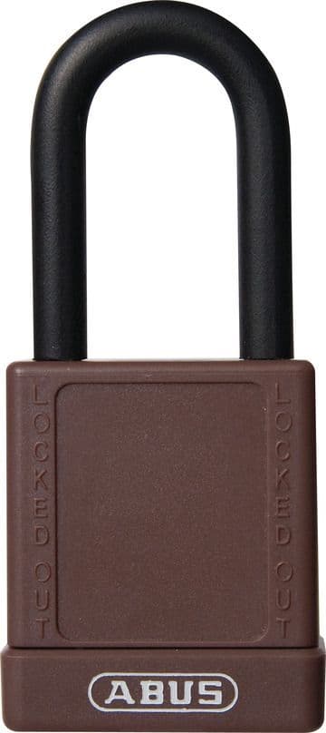 ABUS 74 Series Lock Out Tag Out Coloured Aluminium Padlock - Brown