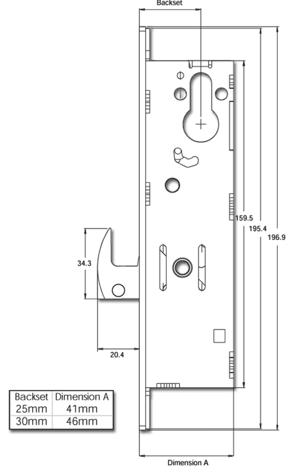 ALPRO Euro Mortice Hookbolt Case