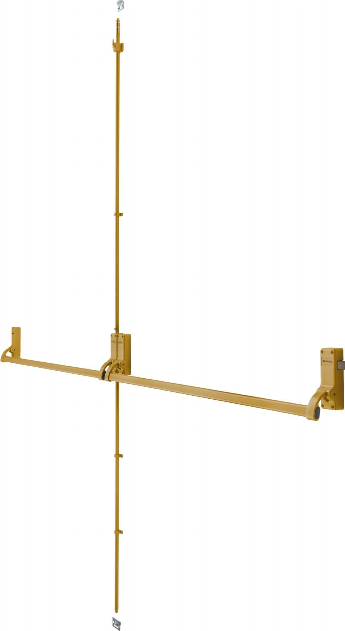 Arrone Rebated Double Door Panic Bar Set - Gold - AR888GE - 8545570