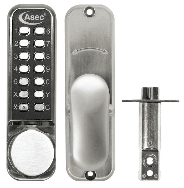 ASEC AS3300 Series Easy Code Change Digital Codelock Optional Holdback