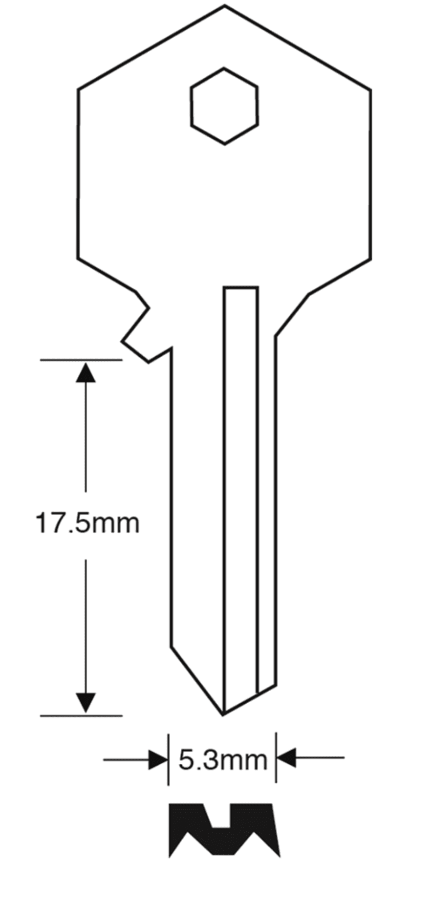 ASEC P25 Padlock Blank