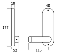 BORG LOCKS BL5408 Digital Lock With Adaptor Kit & Spindle