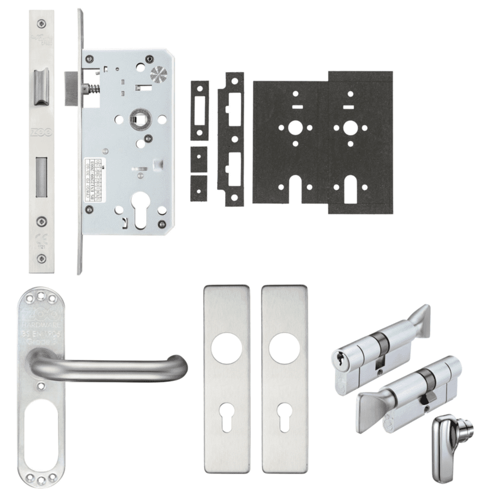 DIN DDA 72MM Euro Thumbturn Lock Kit