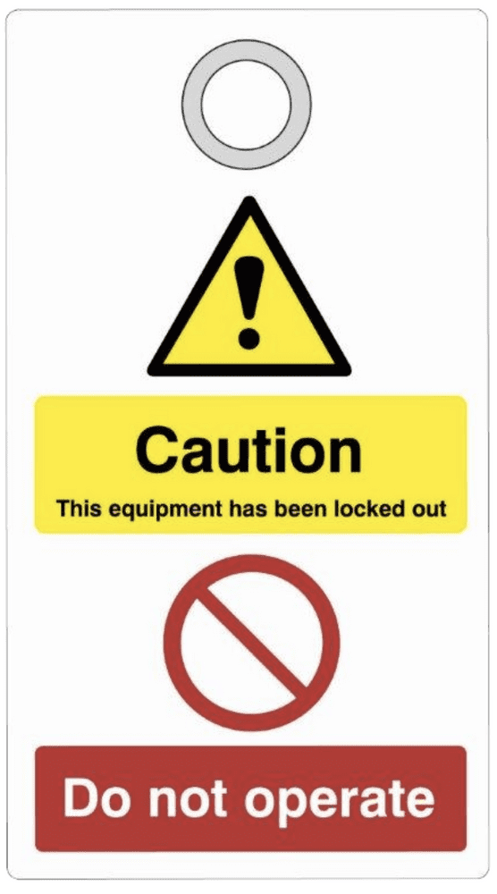 Double Sided Lockout Tagout Tags Caution - Do Not Operate