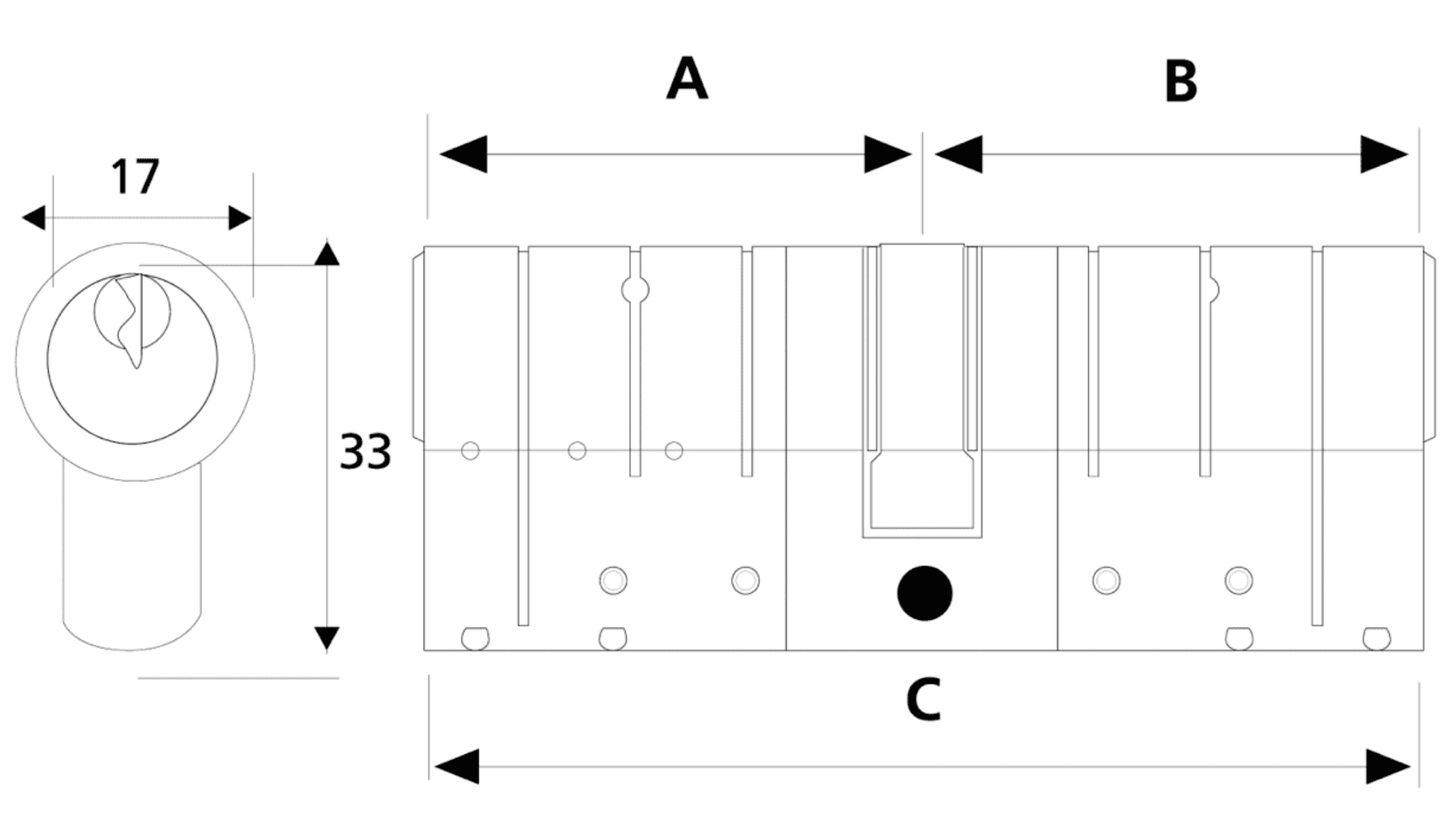 ISEO R50 Thumbturn Euro Cylinder