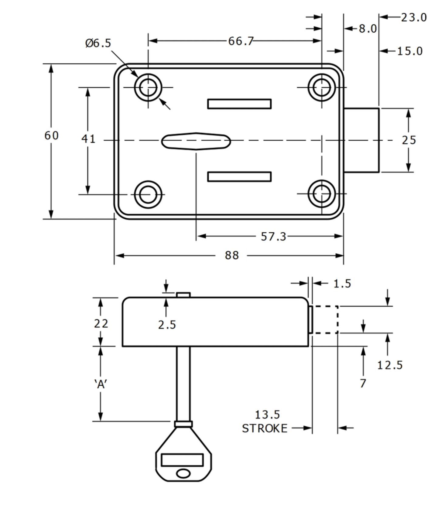 Lowe & Fletcher 8 Lever Safe Lock